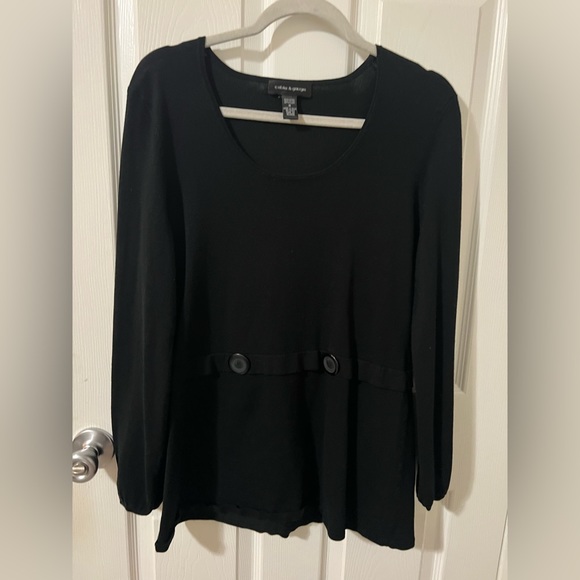 Max Studio | Tops | Max Studio Black And White Long Sleeves Excellent ...